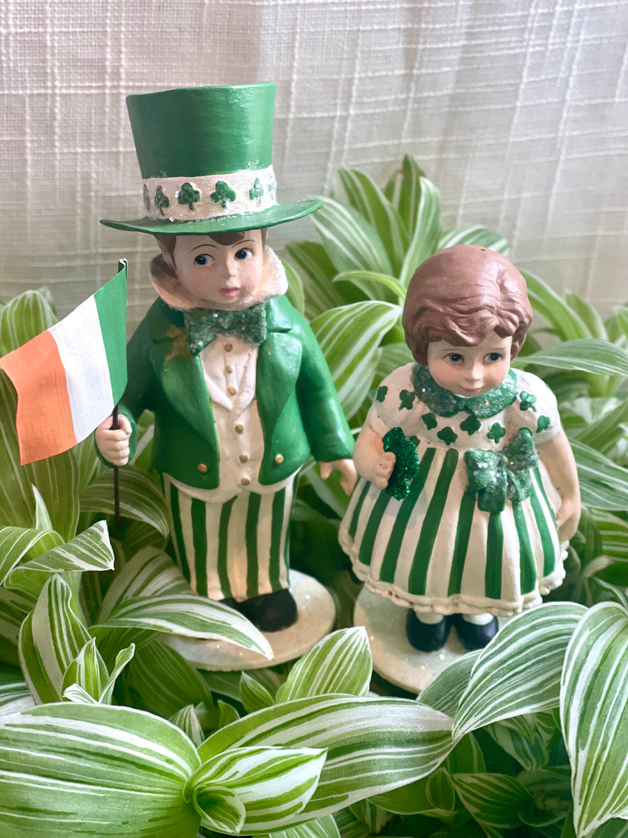 Bethany Lowe St. Patricks Day Figures – Topiaire Flower Shop Southampton